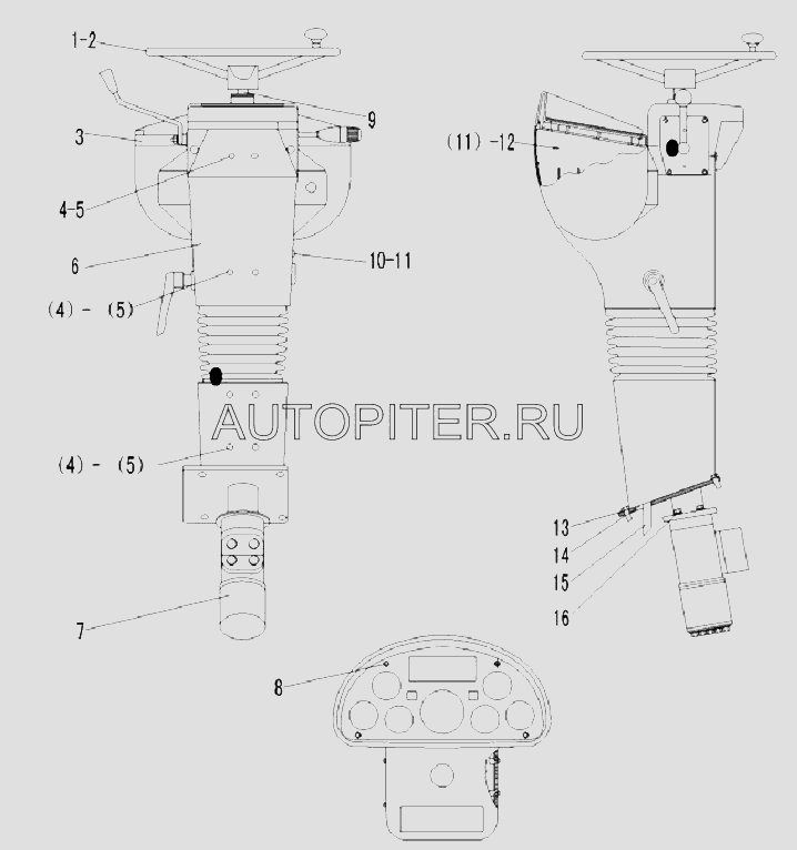 Купить Рулевое колесо FXP-50F 4120000018 SDLG | цена в интернет ...