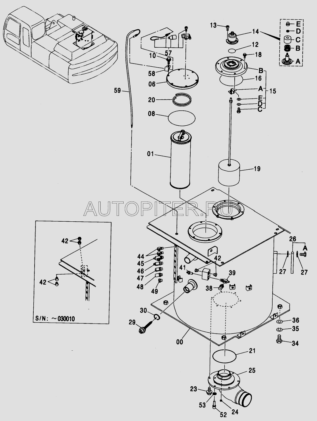 Купить Фильтр сапуна спецтехника 4437838 Hitachi | цена в интернет ...