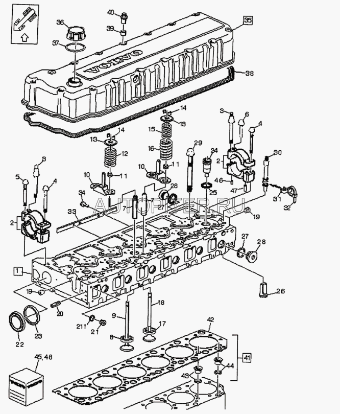 Купить Прокладка головки блока Volvo D12C 3099100 Volvo | цена в ...