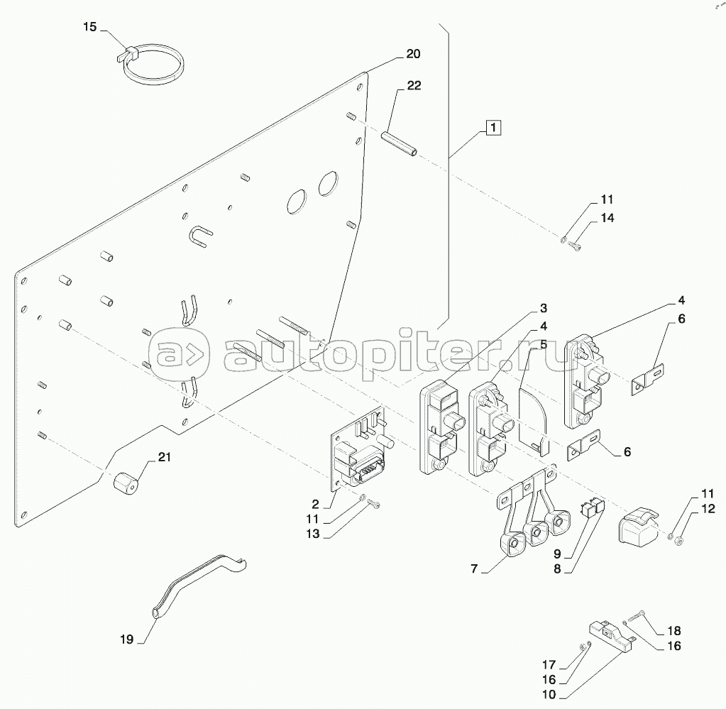 RIGHT CONSOLE FUSE AND RELAY MOUNTING 921F — купить, цены в интернет ...