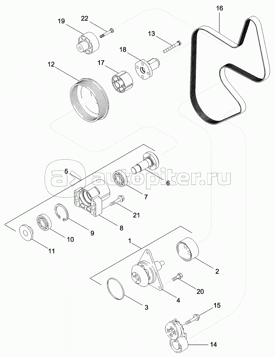 WATER PUMP SYSTEM Cummins 310 — купить, цены в интернет-магазине Автопитер