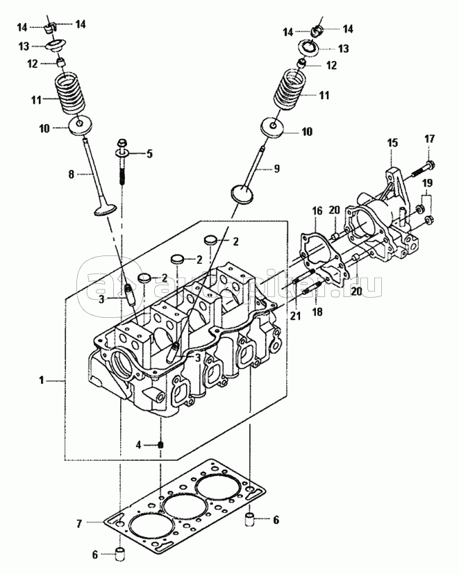 Головка блока цилиндров Matiz II — купить, цены в интернет-магазине ...