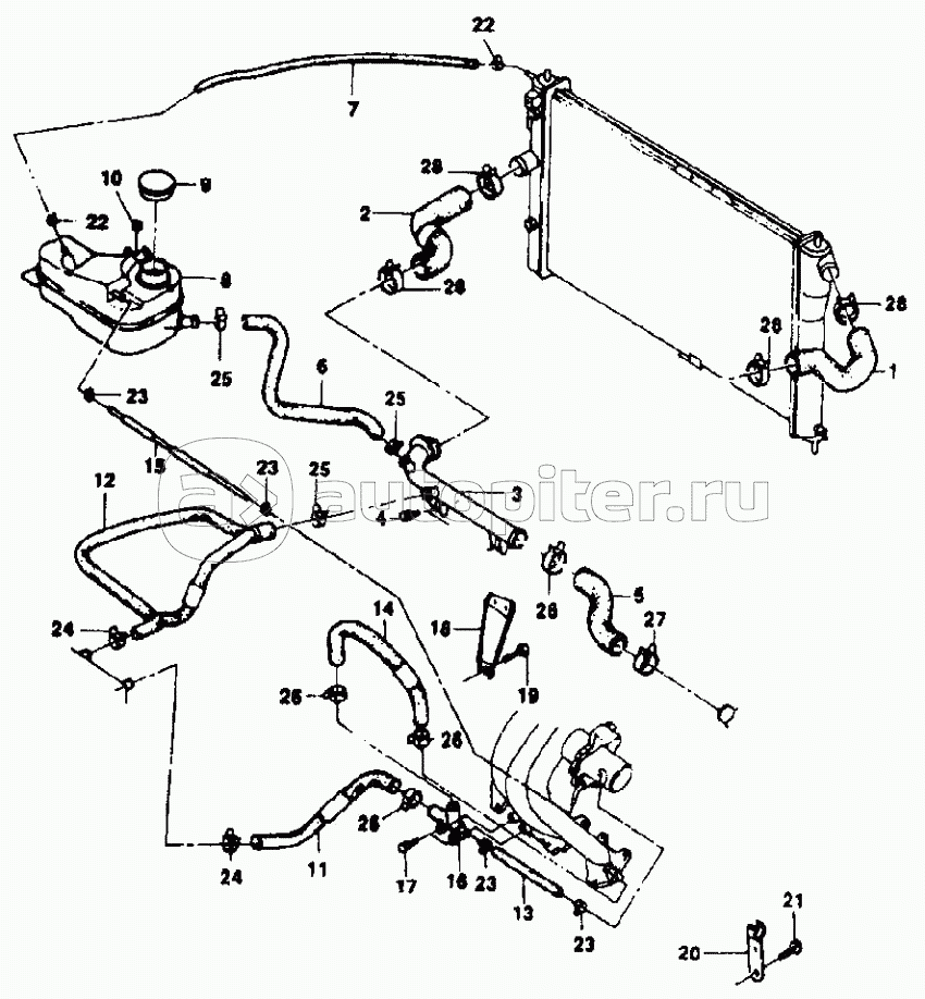 Трубопроводная система радиатора Nexia — купить, цены в интернет ...