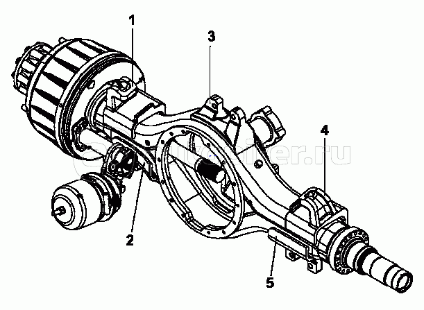 2501A-K0902 Картер среднего моста DFL-3250A1-K09-003-01 — купить, цены ...