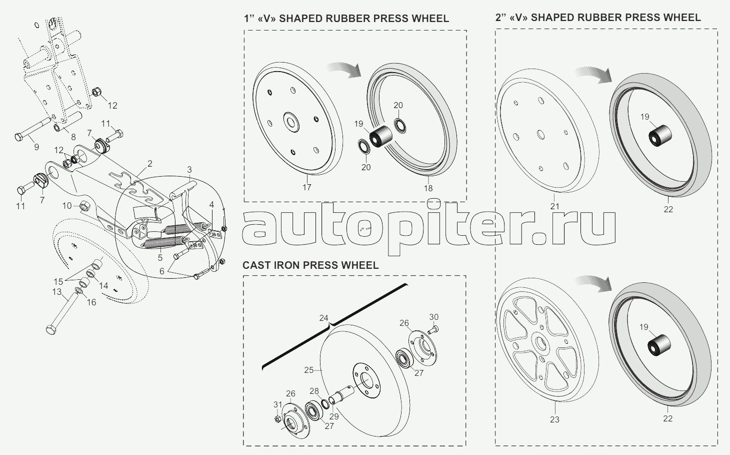 COMPRESSION WHEELS Сеялка Gaspardo MTR — купить, цены в интернет ...
