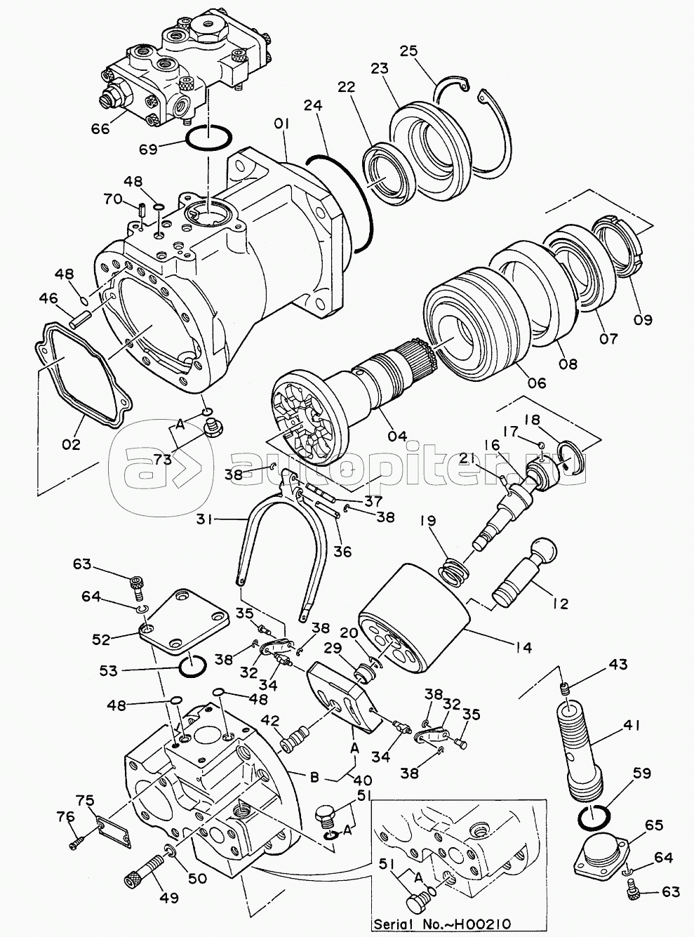 PUMP,SINGLE Компоненты EX-300 — купить, цены в интернет-магазине Автопитер