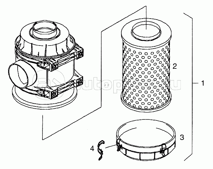 Воздухоочиститель MAN TGL — купить, цены в интернет-магазине Автопитер