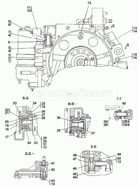 0602-14-1СП Гидротрансформатор с редуктором привода насосов ПК-60.01 ...