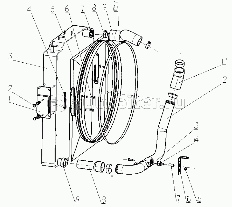 COOLER SYSTEM (F2000/WP10E32) Shacman F3000 — купить, цены в интернет ...