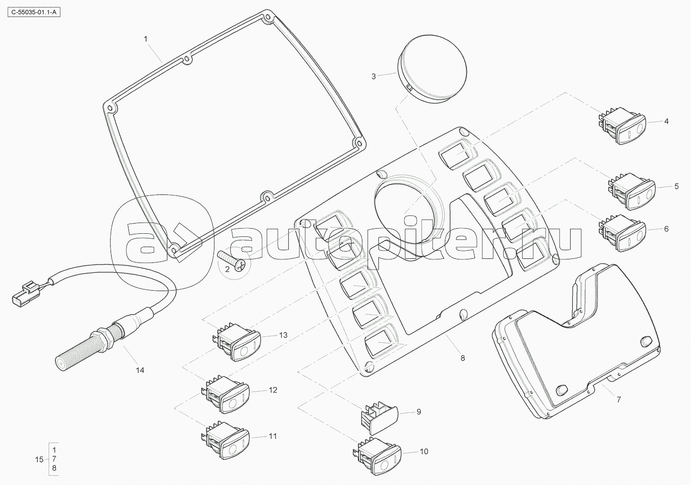 Front Console - without Speedometer TLB-990 Tier 3 — купить, цены в ...