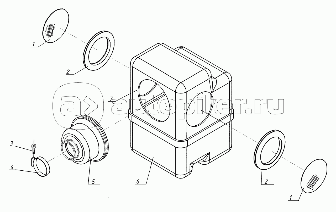 Глушитель впуска УМПО-500 "Рысь" — Автопитер