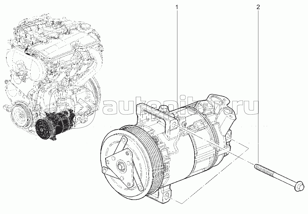 620110. КОМПРЕССОР LADA Vesta SW — купить, цены в интернет-магазине ...